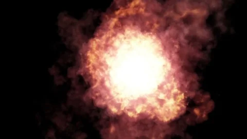 animation of Fire ball flying in circle... | Stock Video | Pond5