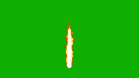 Animation of a fire on a green screen | Stock Video | Pond5