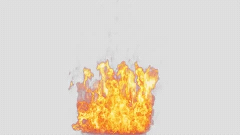Animation of fire isolated on a dark bac... | Stock Video | Pond5