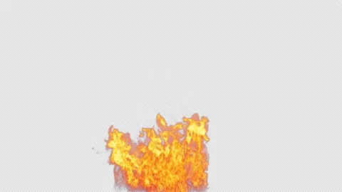Animation of fire isolated on a dark bac... | Stock Video | Pond5