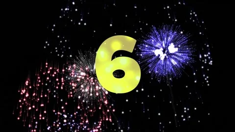 Animation of fireworks exploding on blac... | Stock Video | Pond5