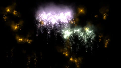 animation - Fireworks glitter particles ... | Stock Video | Pond5