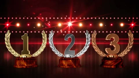 Animation of first, second and third pla... | Stock Video | Pond5