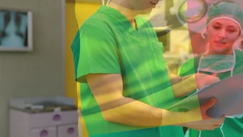 Animation of flag of france over caucasi... | Stock Video | Pond5