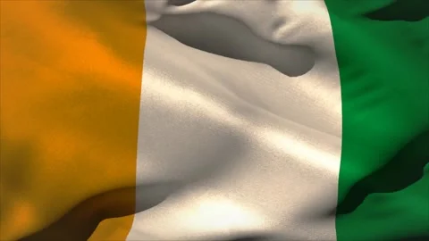 Animation of flag of ivory coast on blac... | Stock Video | Pond5
