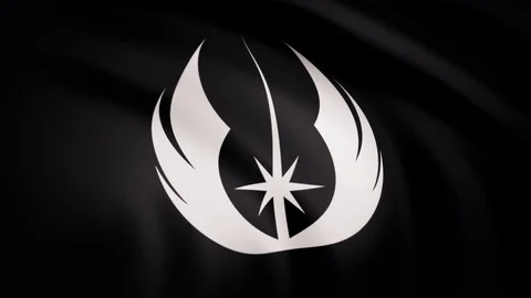 The animation of the flag of the Jedi Or... | Stock Video | Pond5