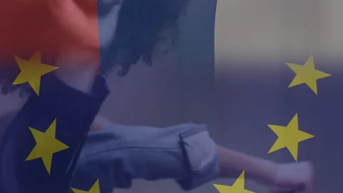 African European Flag Stock Videos – Royalty-Free HD & 4K Videos | Pond5