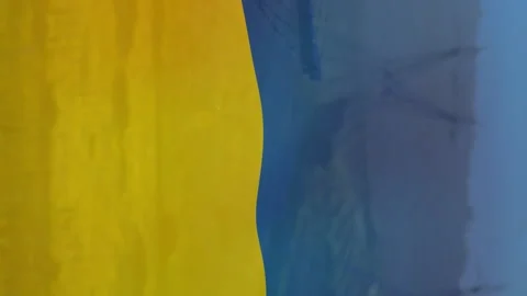 Animation of flag of ukraine over field ... | Stock Video | Pond5