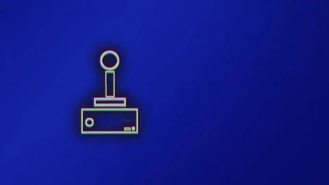 Animation of flashing video game console... | Stock Video | Pond5