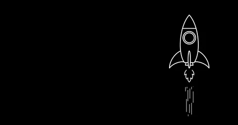 Rocket Outline Stock Footage ~ Royalty Free Stock Videos | Pond5