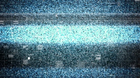 Animation of flickering screen with glit... | Stock Video | Pond5