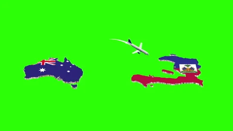 Animation Of Flight From AUSTRALIA To H... | Stock Video | Pond5
