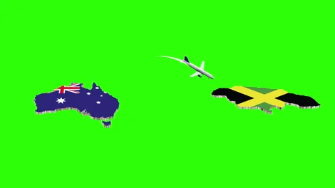 Animation Of Flight From AUSTRALIA To J... | Stock Video | Pond5