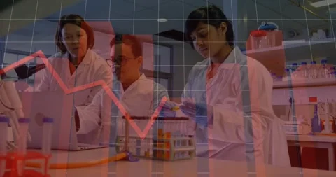 Animation of floating diagrams over grou... | Stock Video | Pond5