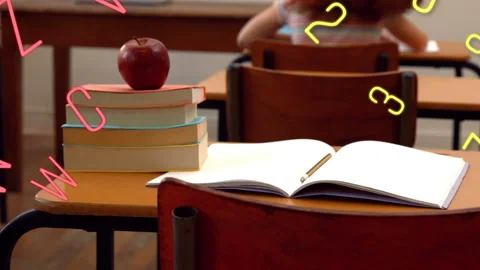 Animation of floating numbers and letter... | Stock Video | Pond5