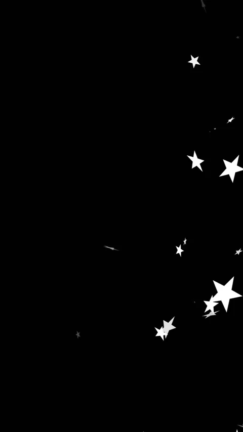 Animation of floating stars on black bac... | Stock Video | Pond5