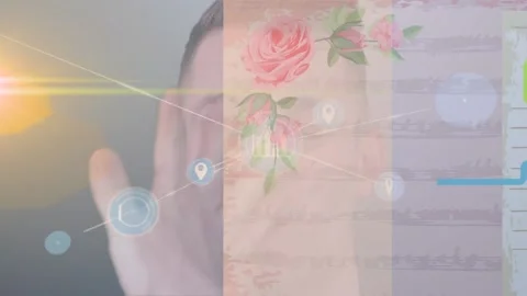 Animation of flowchart, floating icons, ... | Stock Video | Pond5