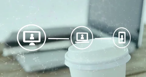 Animation of flowchart of icons and conn... | Stock Video | Pond5