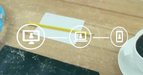 Animation of flowchart of icons and conn... | Stock Video | Pond5