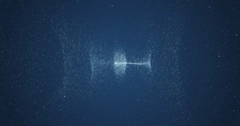 Animation of a flyby around an abstract ... | Stock Video | Pond5