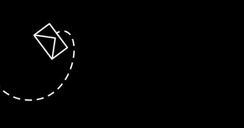 Animation with flying envelope or letter... | Stock Video | Pond5