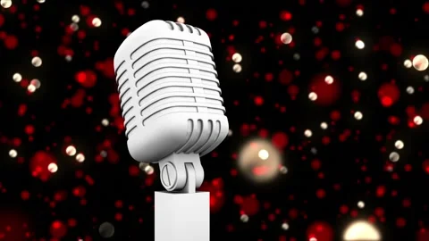 Animation of flying glowing red lights o... | Stock Video | Pond5