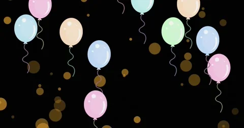 Animation of flying golden dots and colo... | Stock Video | Pond5