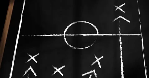 Animation of football tactics and strate... | Stock Video | Pond5