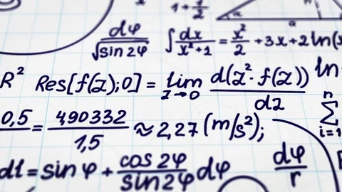 Animation with Formulas and Equations | Stock Video | Pond5
