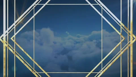 Animation of frame with lens flare over ... | Stock Video | Pond5