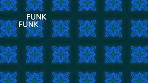 Animation of funk text and shapes on bla... | Stock Video | Pond5