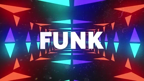 Animation of funk text over colorful sha... | Stock Video | Pond5