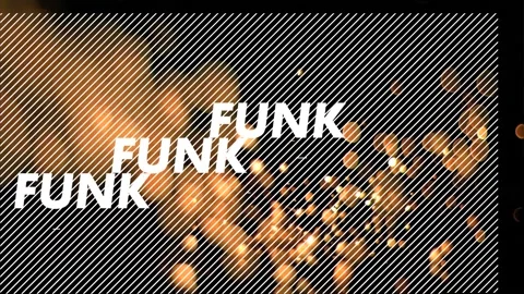 Animation of funk text over light spots ... | Stock Video | Pond5