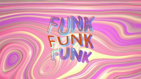 Animation of funk text over pink liquid ... | Stock Video | Pond5