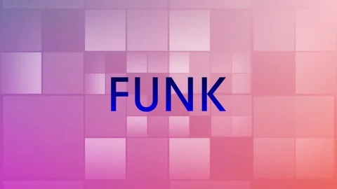 Animation of funk text over squares on p... | Stock Video | Pond5