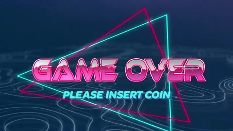 Game Over Insert Coin Stock Footage ~ Royalty Free Stock Videos | Pond5