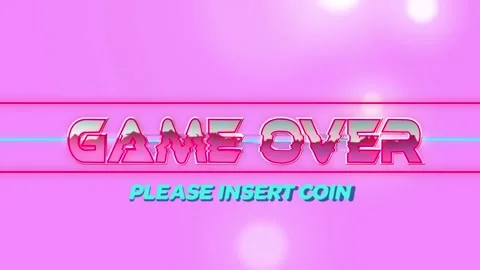 Animation of game over text over light s... | Stock Video | Pond5