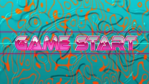 Animation of game start in digital abstr... | Stock Video | Pond5