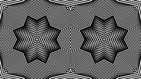 Animation with geometric pattern in blac... | Stock Video | Pond5