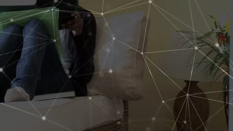 Animation of a girl reading a book over... | Stock Video | Pond5