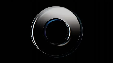 Animation of a glass 3D figure with the ... | Stock Video | Pond5