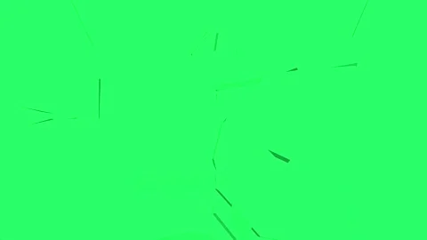 Animation glass is breaking isolate on g... | Stock Video | Pond5