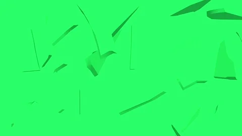 Animation glass is breaking isolate on g... | Stock Video | Pond5