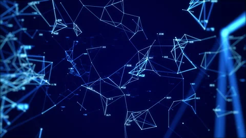 Animation of the global digital network ... | Stock Video | Pond5