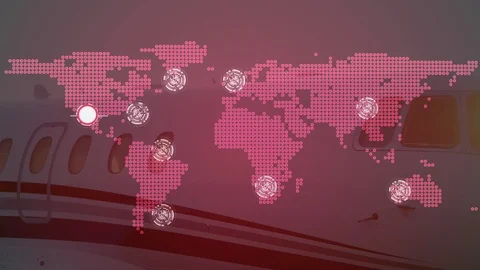 Animation of global network of connectio... | Stock Video | Pond5