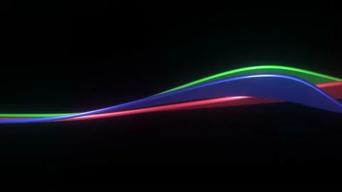 Animation of glowing banner flags in red... | Stock Video | Pond5