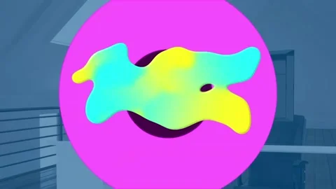 Animation of glowing blob and scope scan... | Stock Video | Pond5