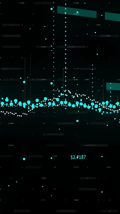 Animation of glowing dots and lines for ... | Stock Video | Pond5