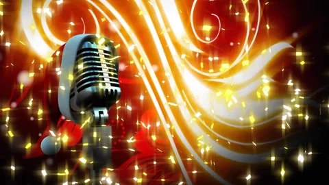 Animation of glowing lights falling and ... | Stock Video | Pond5