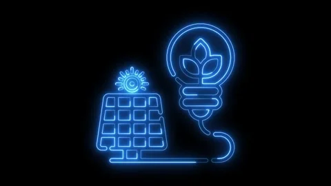 Animation of glowing neon green energy i... | Stock Video | Pond5